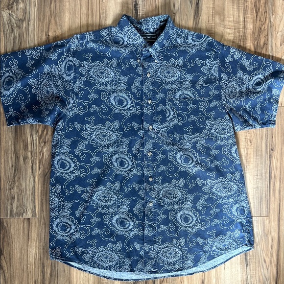 David Taylor | Shirts | Vintage 9s David Taylor Floralbandana Print ...
